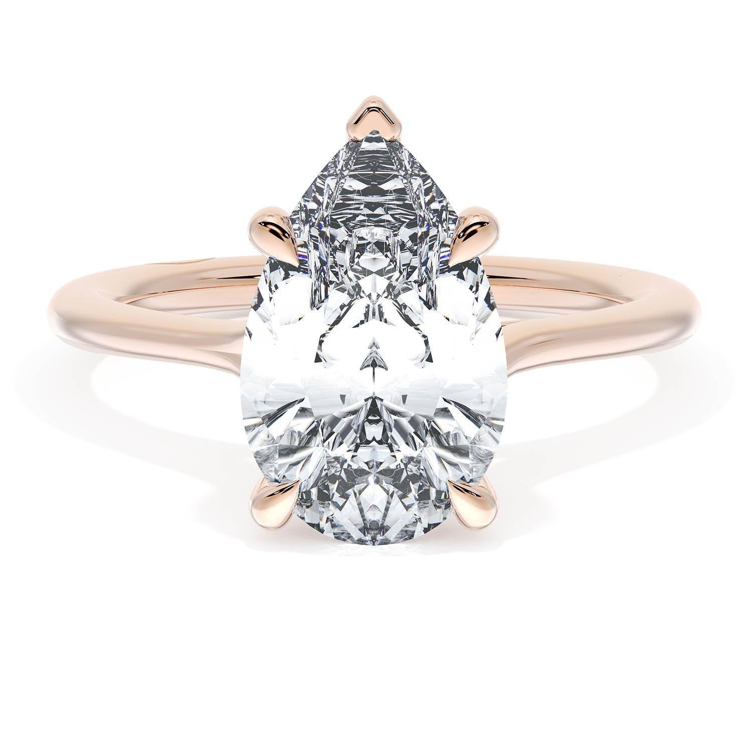Pear Solitaire Engagement Ring – Mervis Diamond Importers