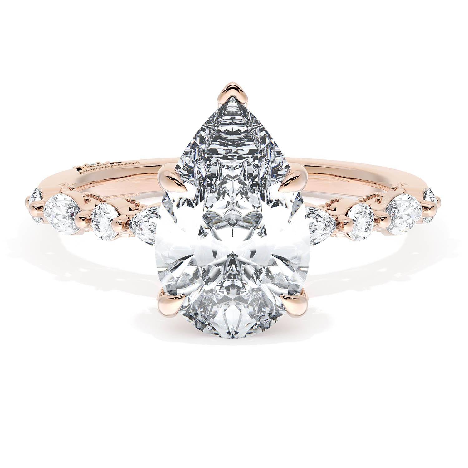 Pear Solitaire Engagement Ring – Mervis Diamond Importers