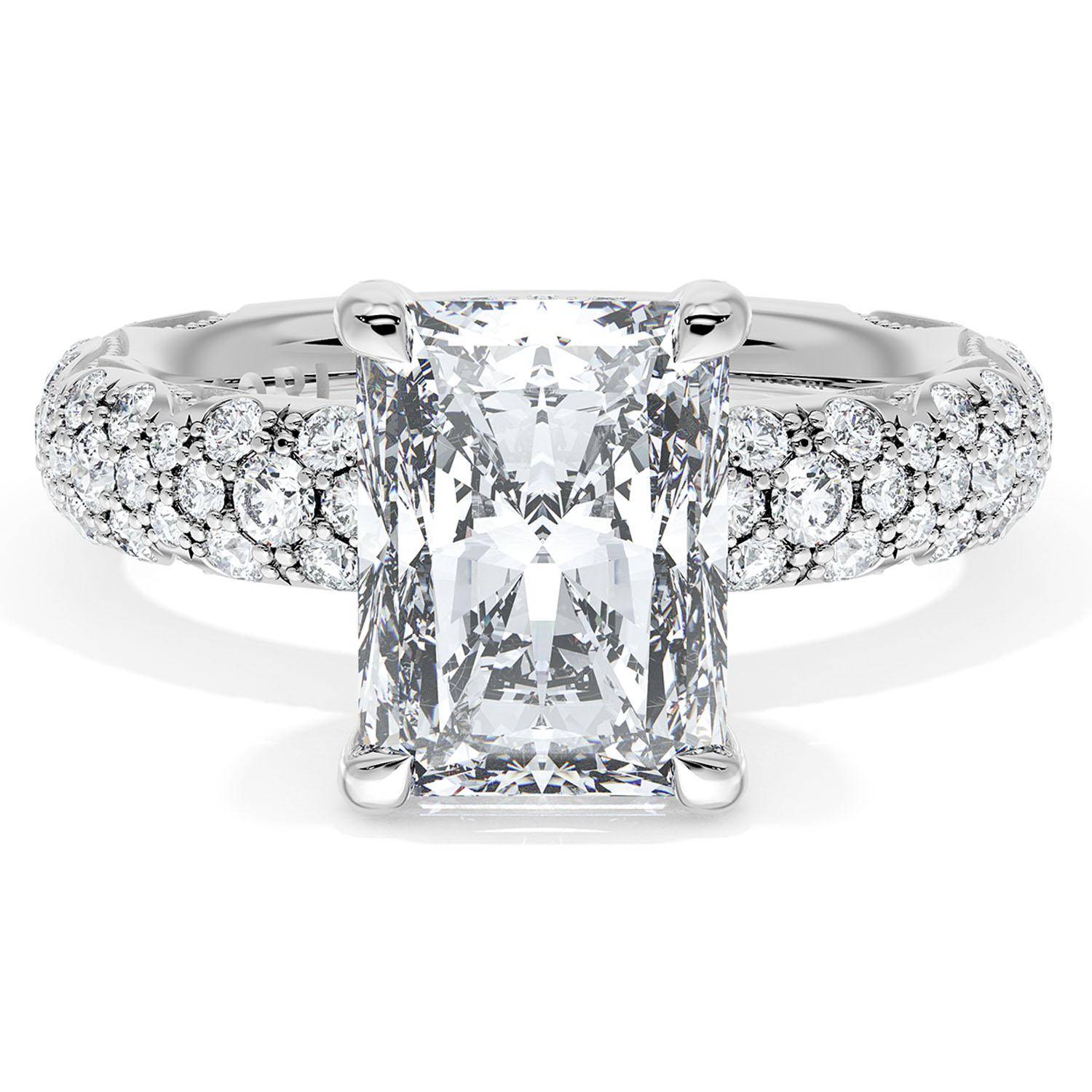Radiant Bloom Engagement Ring – Mervis Diamond Importers